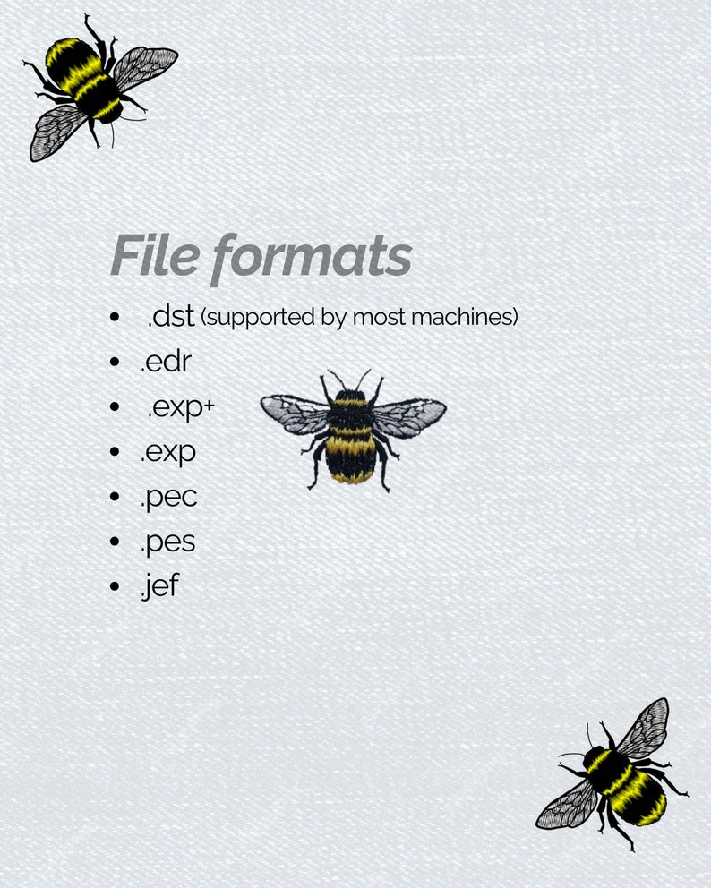Cute Bee Embroidery Design Bee Machine Embroidery Design Bee Embroidery ...
