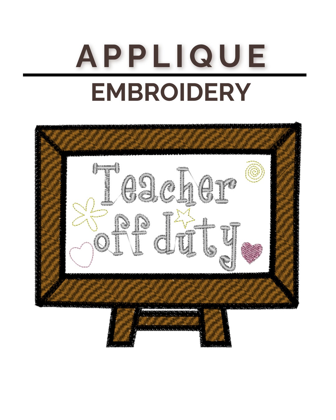 Teacher Embroidery Design for Teacher Machine Embroidery Design School ...