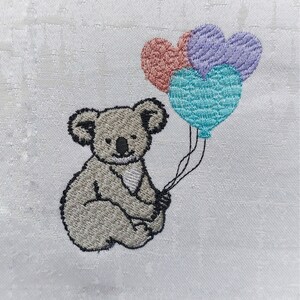 Cute Koala Embroidery Design Koala Embroidery File Koala Balloons ...