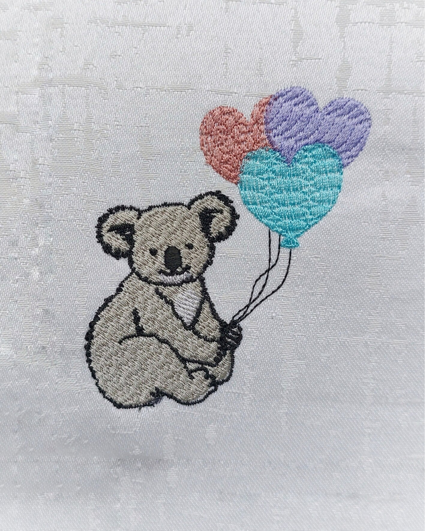 Cute Koala Embroidery Design Koala Embroidery File Koala Balloons ...