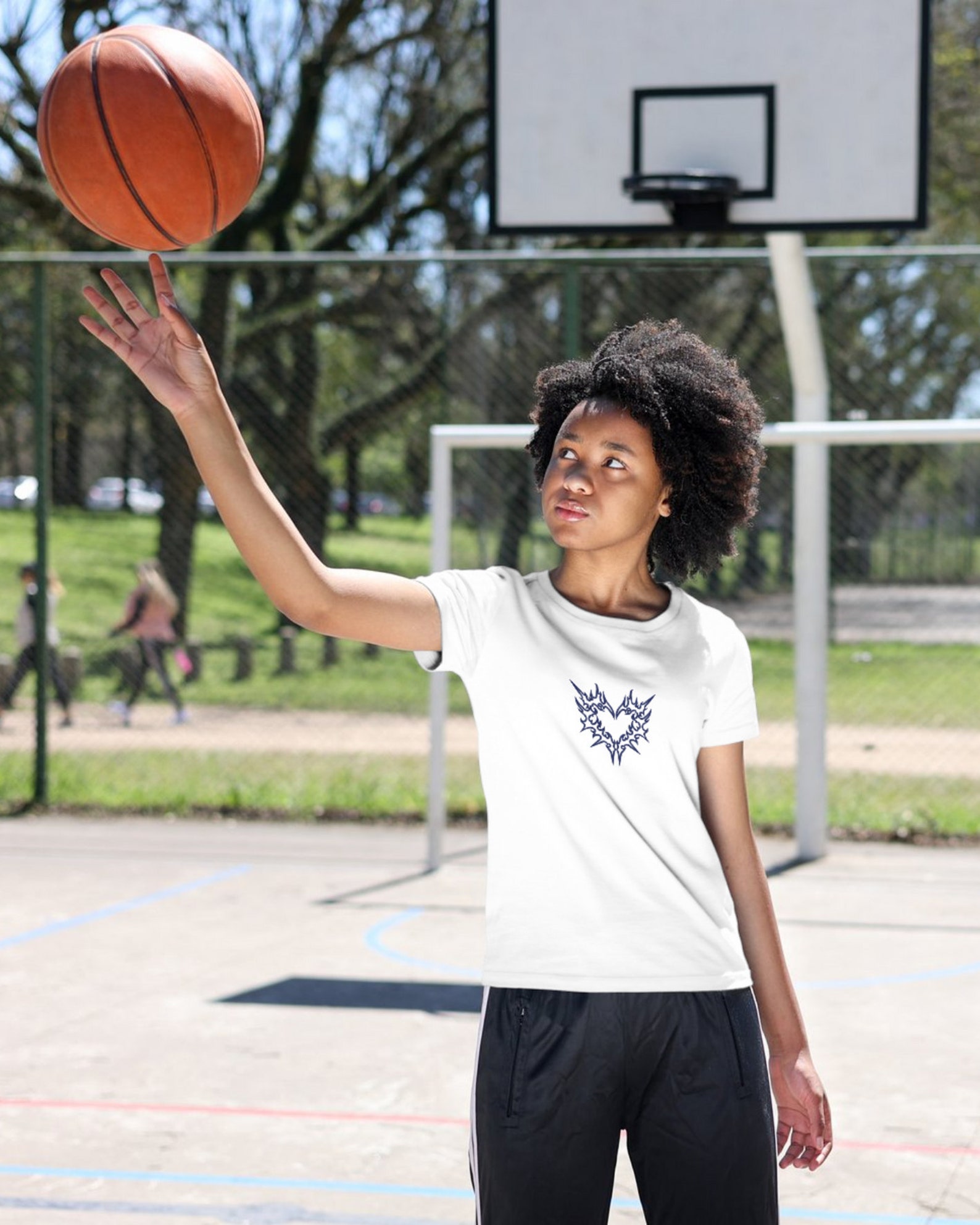 Y2K Heart Embroidery Design Tribal Heart With Flames Machine Embroidery ...