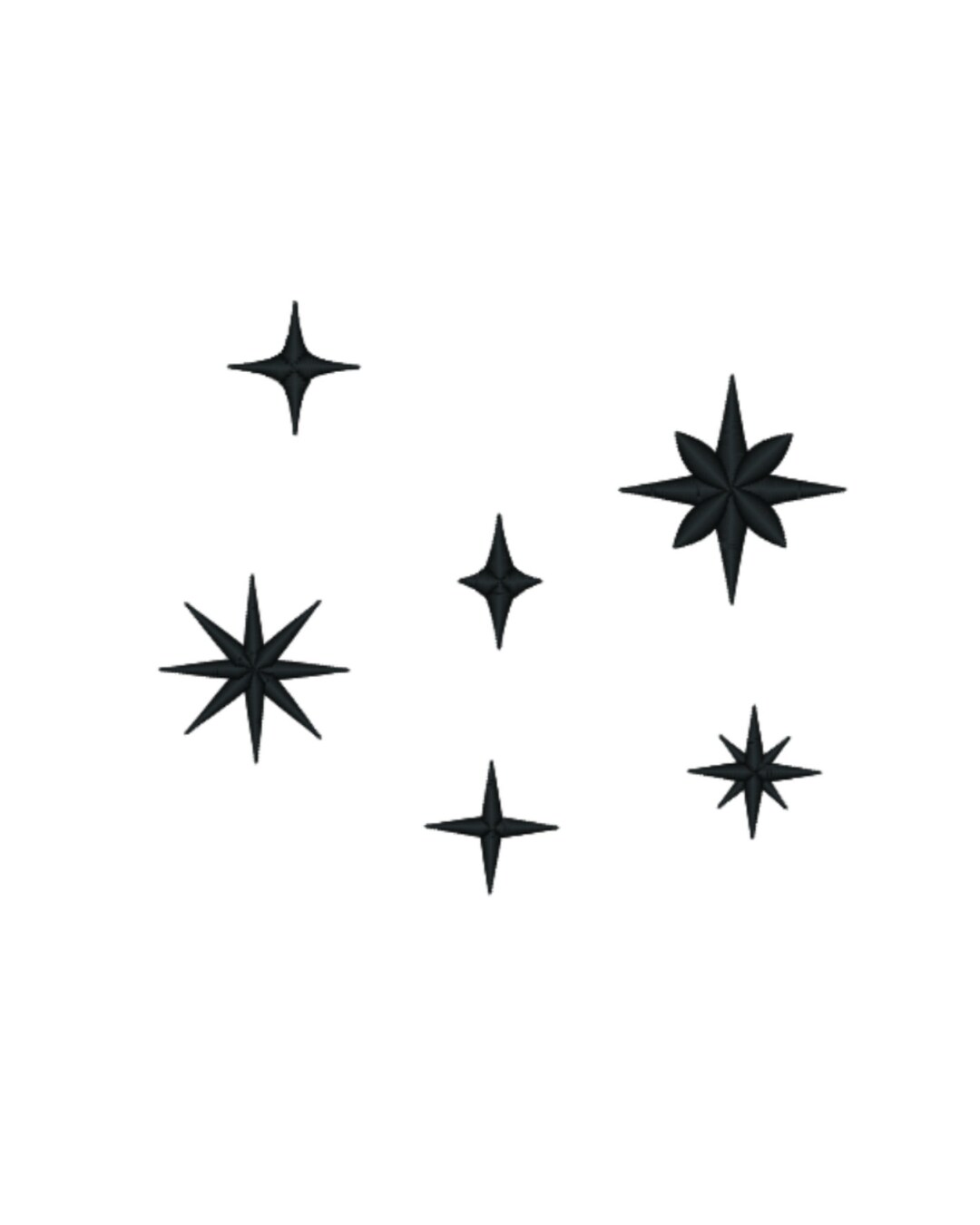 Mini Stars Embroidery Bundle With Small Stars Embroidery Designs for ...