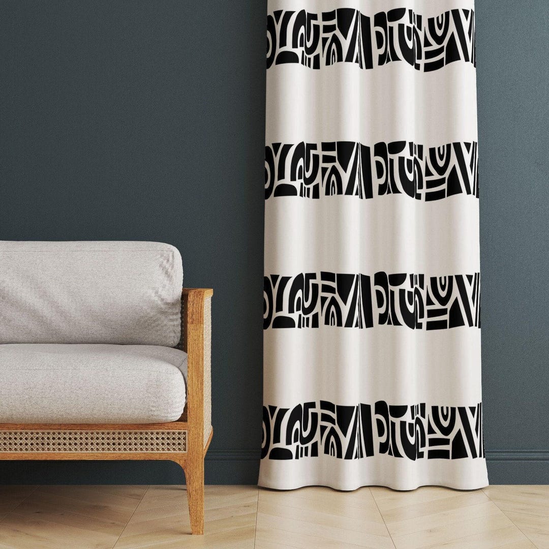 Contemporary Window Curtains - Minimalist Look With Blackout Option - Etsy