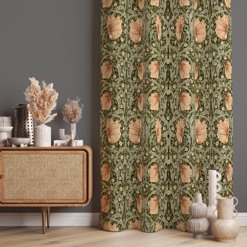 William Morris Curtains - Etsy