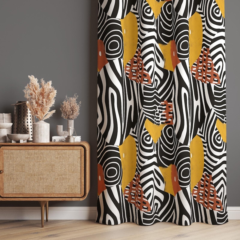 Custom Zebra Print Drapes - Etsy