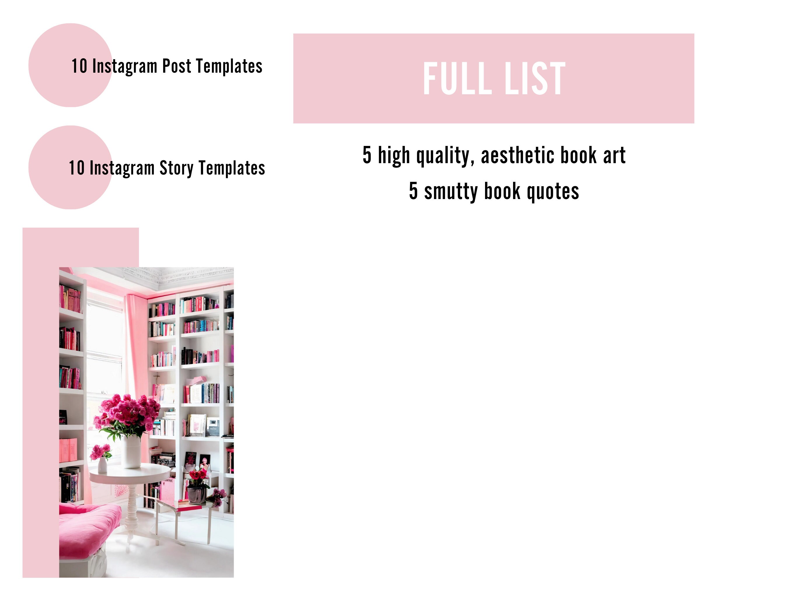Social Media Kit, Bookstagram, Book Instagram Templates, Book Quote ...