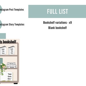 Bookstagram Canva Templates, Book Lover Social Media Kit, Book Blogger ...