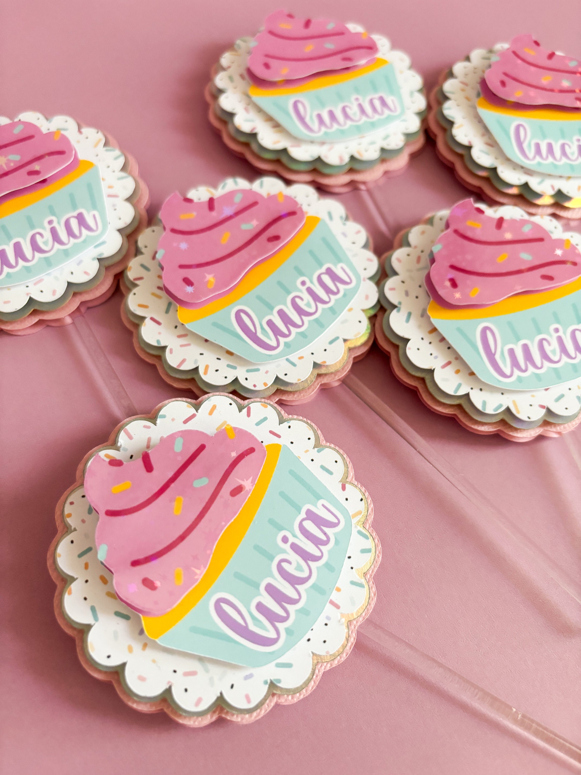 Sweet Cupcake Topper Sweet Birthday Cupcake Toppers Sweet Decorations ...