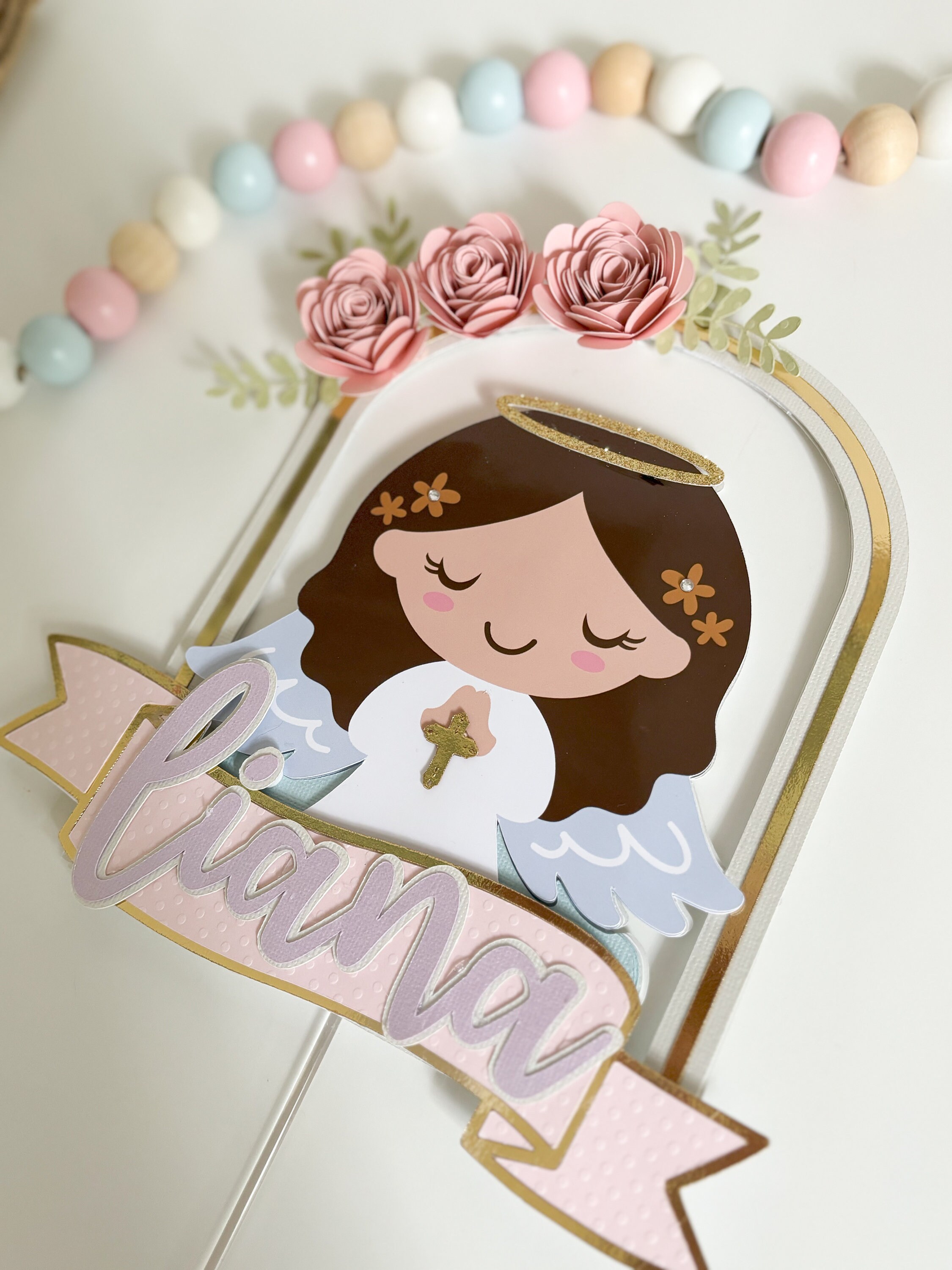 Baptism Cake Topper Christening Cake Topper First Communion Cake Topper ...