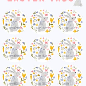 Easter Favor Tags Easter Tags Easter Printable Tags Easter Personalized ...