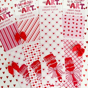 Valentine's Day Party Favors Personalized Valentine Party Favor ...