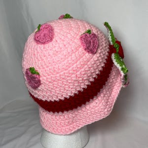 Strawberry Shortcake Inspired Crochet Hat - Etsy