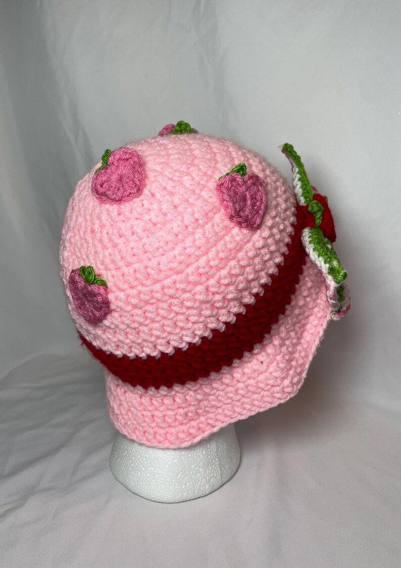 Strawberry Shortcake Inspired Crochet Hat - Etsy