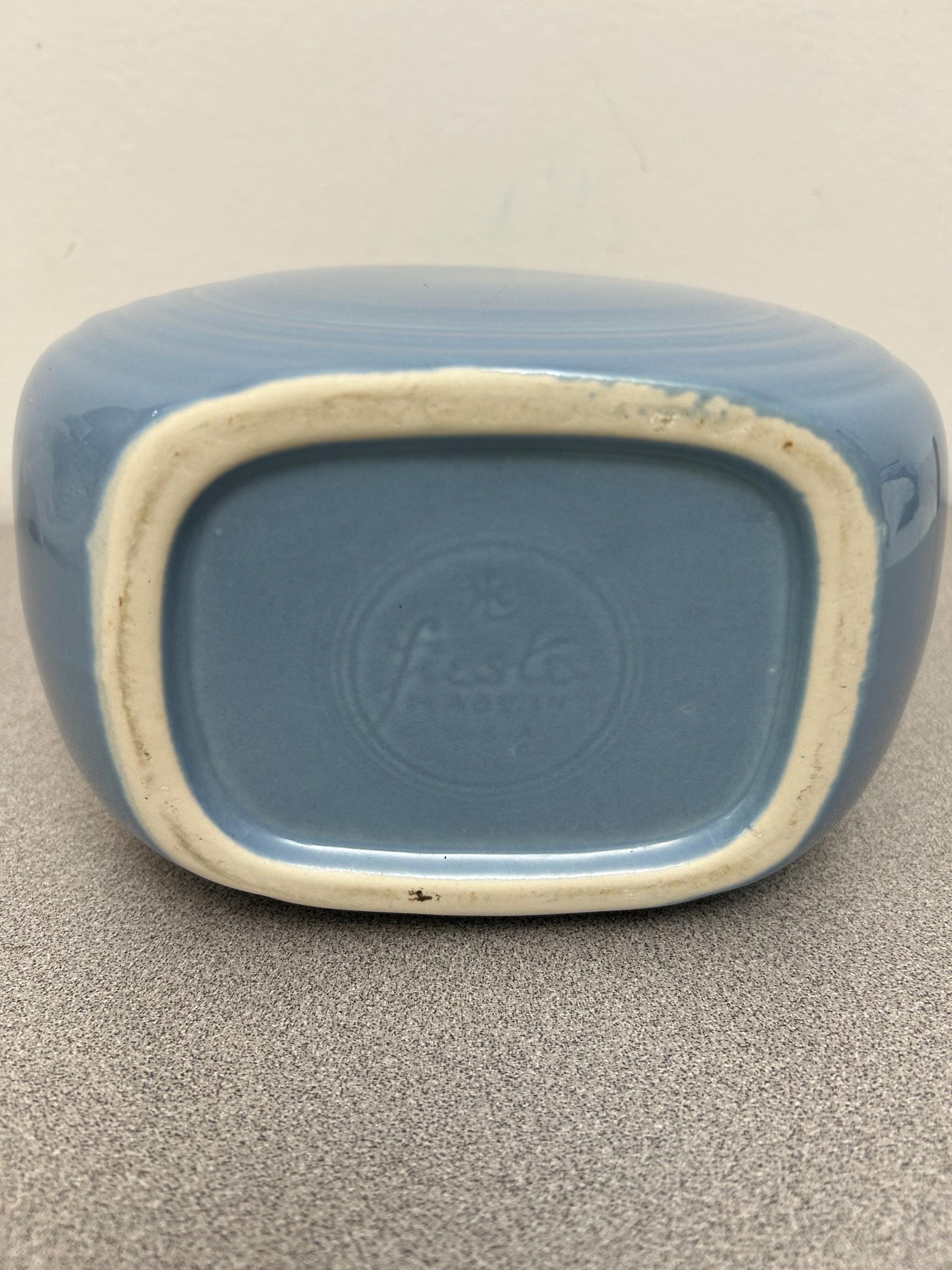 Homer Laughlin Fiestaware Large Two Quart, 7 Disk Pitcher in Periwinkle ...