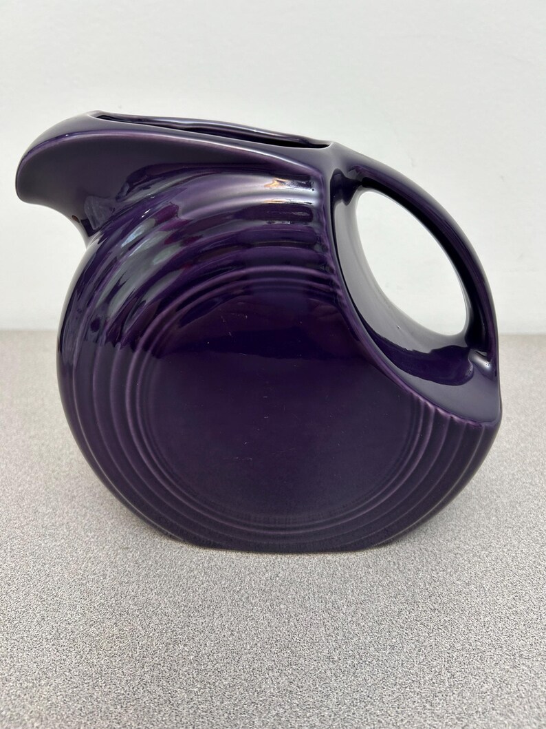 Homer Laughlin Fiestaware Large Two Quart, 7 Disk Pitcher in Purple. - Etsy