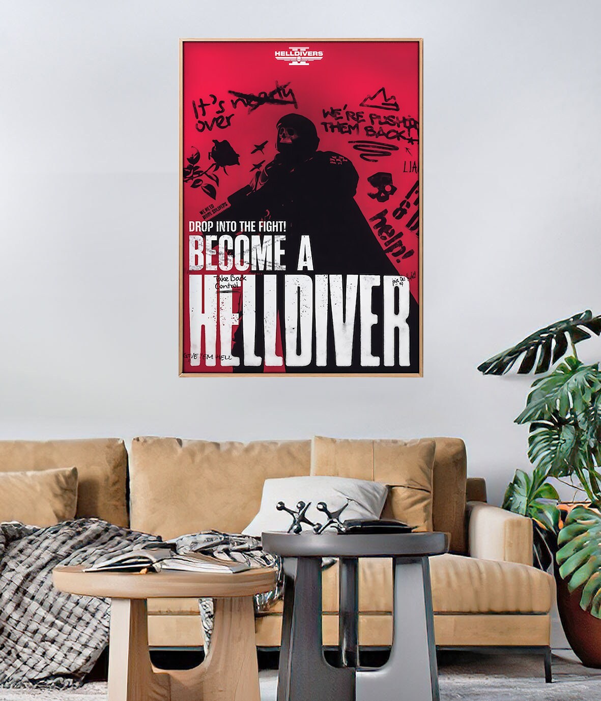 Helldivers 2 Poster Birthday Gift Helldivers II Video Game Poster ...