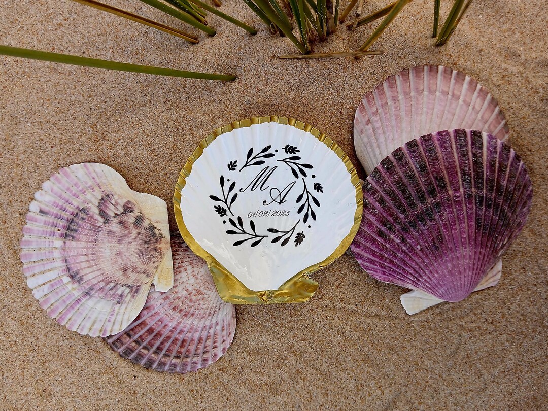 Bulk Custom Scallop Shells With Names, Words, Phrases and Designs ...