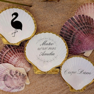 Bulk Custom Scallop Shells With Names, Words, Phrases and Designs ...