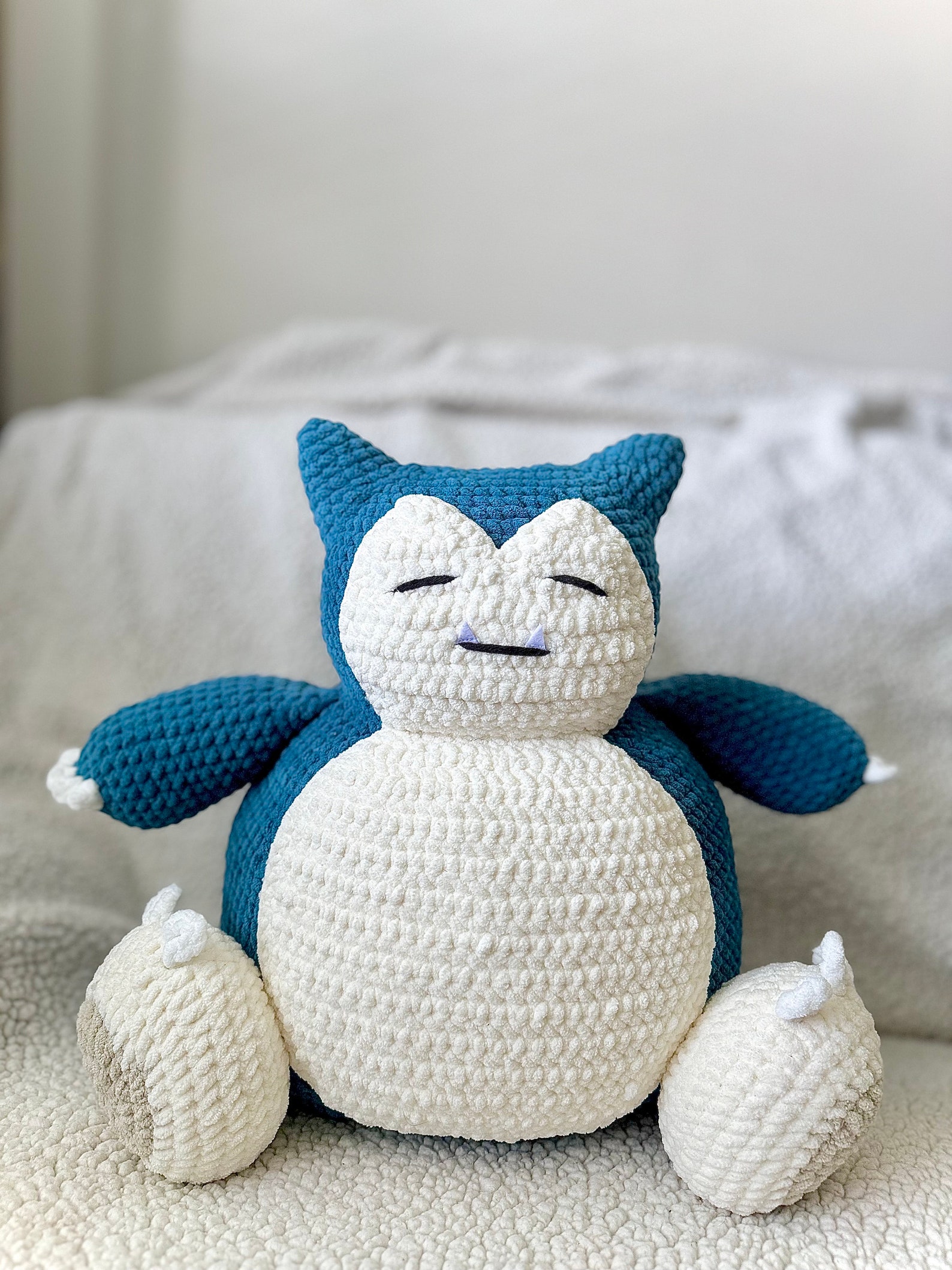 Snorlax Handmade Crochet Plushie Amigurumi - Etsy