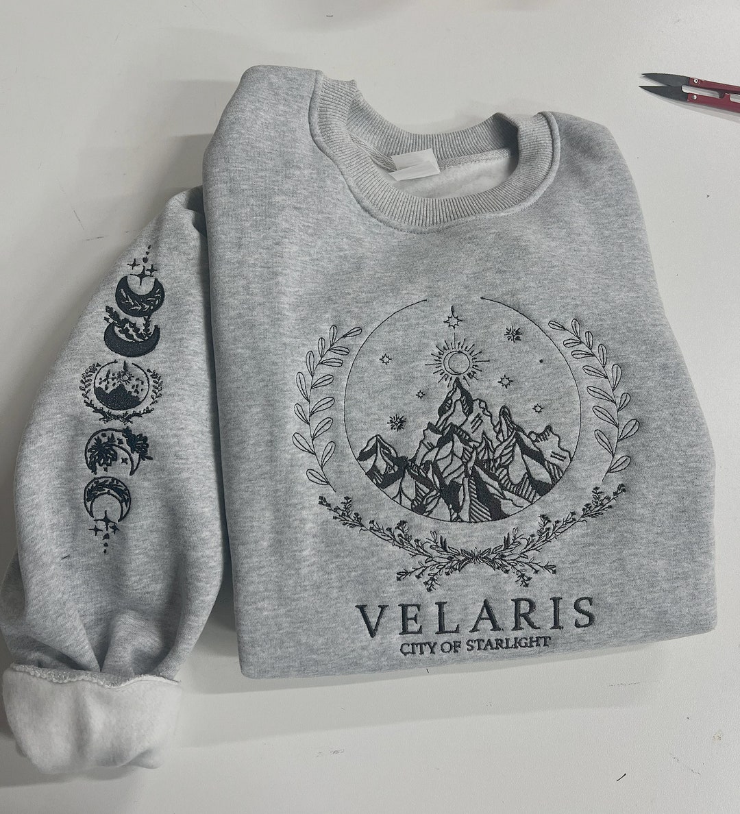 Velaris Embroidered Sweatshirt the Night Court Velaris City of ...
