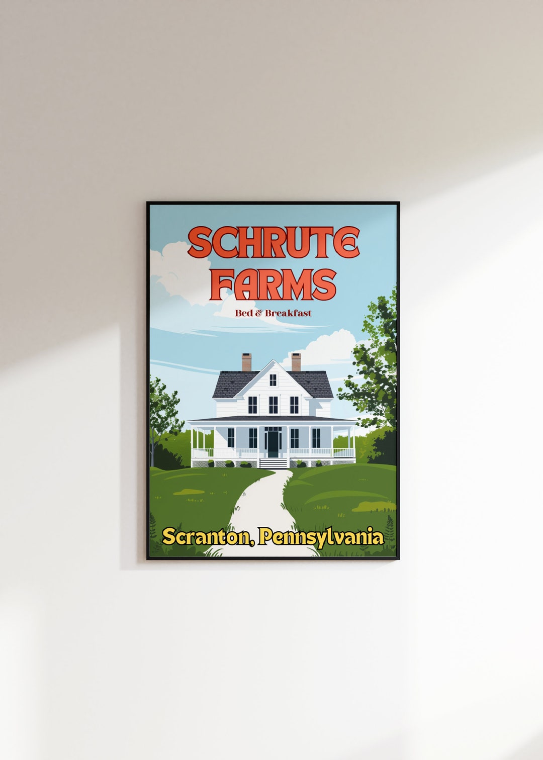 Schrute Farms Poster the Office Dwight Schrute Beet Farm Micheal Scxott ...
