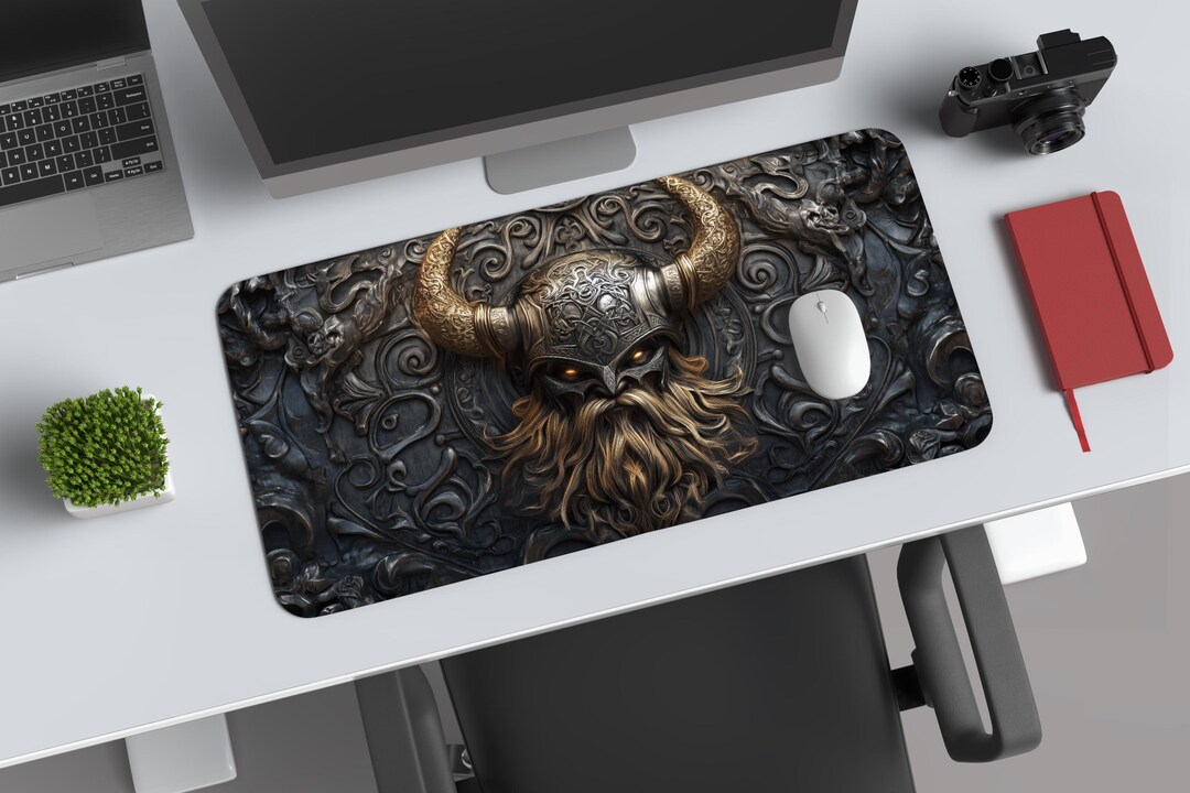 Viking Desk Mat – Ancient Viking Ships Mouse Pad, Large Desk Pad ...