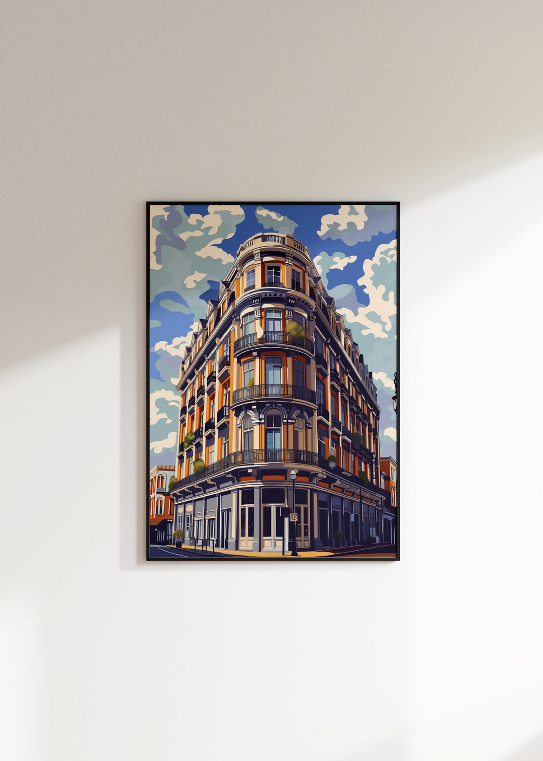 New Orleans Poster, Vibrant Cityscape Wall Art, Colorful NOLA Decor ...