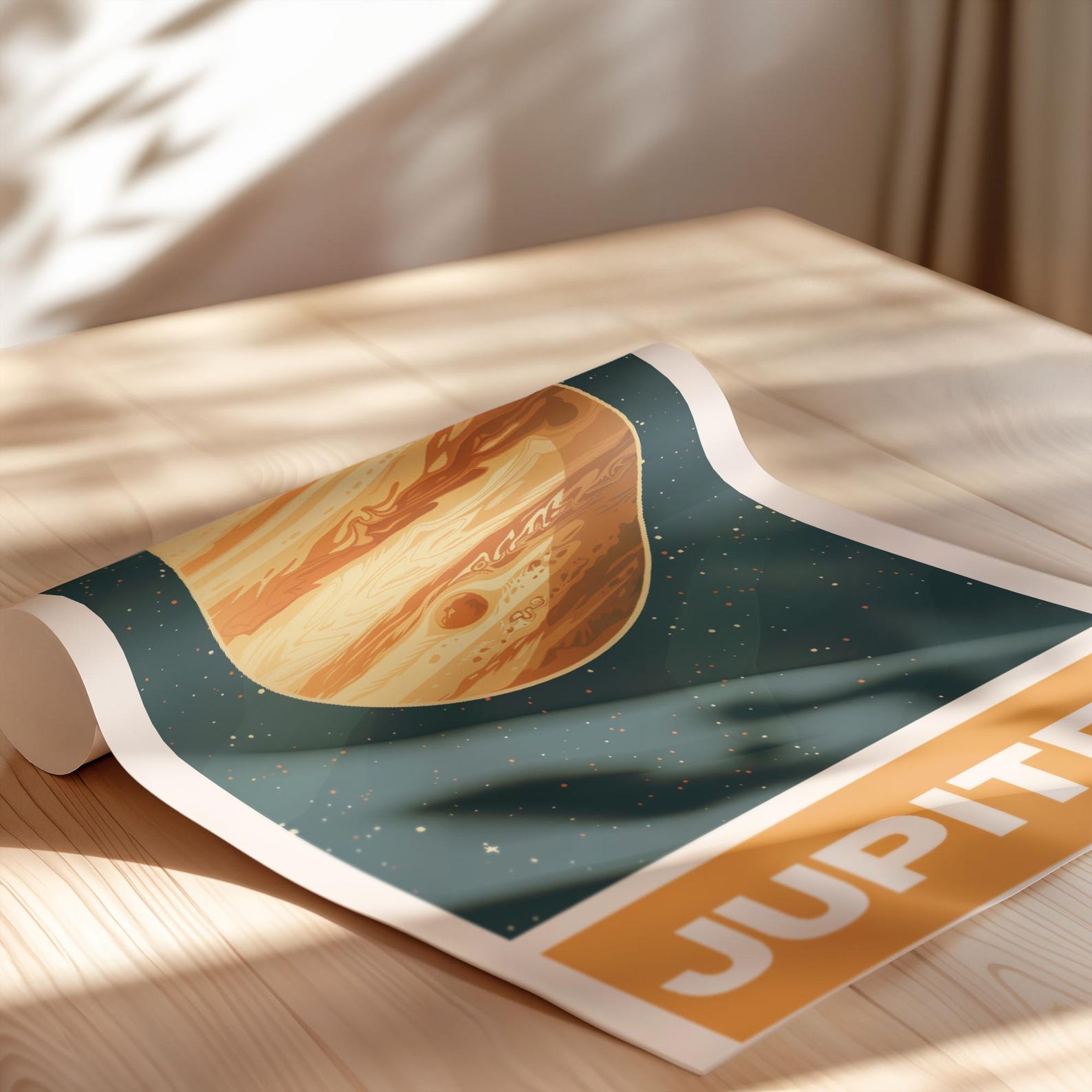 Jupiter Poster, Space Poster,retro Space, Space Travel Poster ...