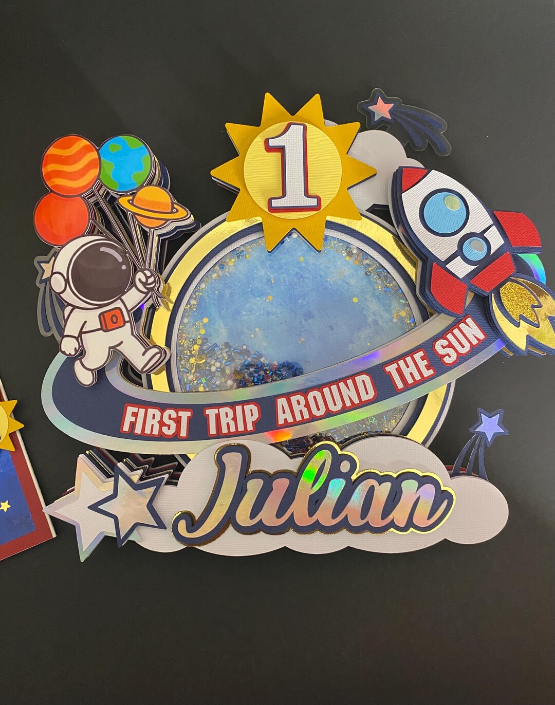 First Trip Around the Sun Space Theme Explorer Galaxy Party Astronaut ...