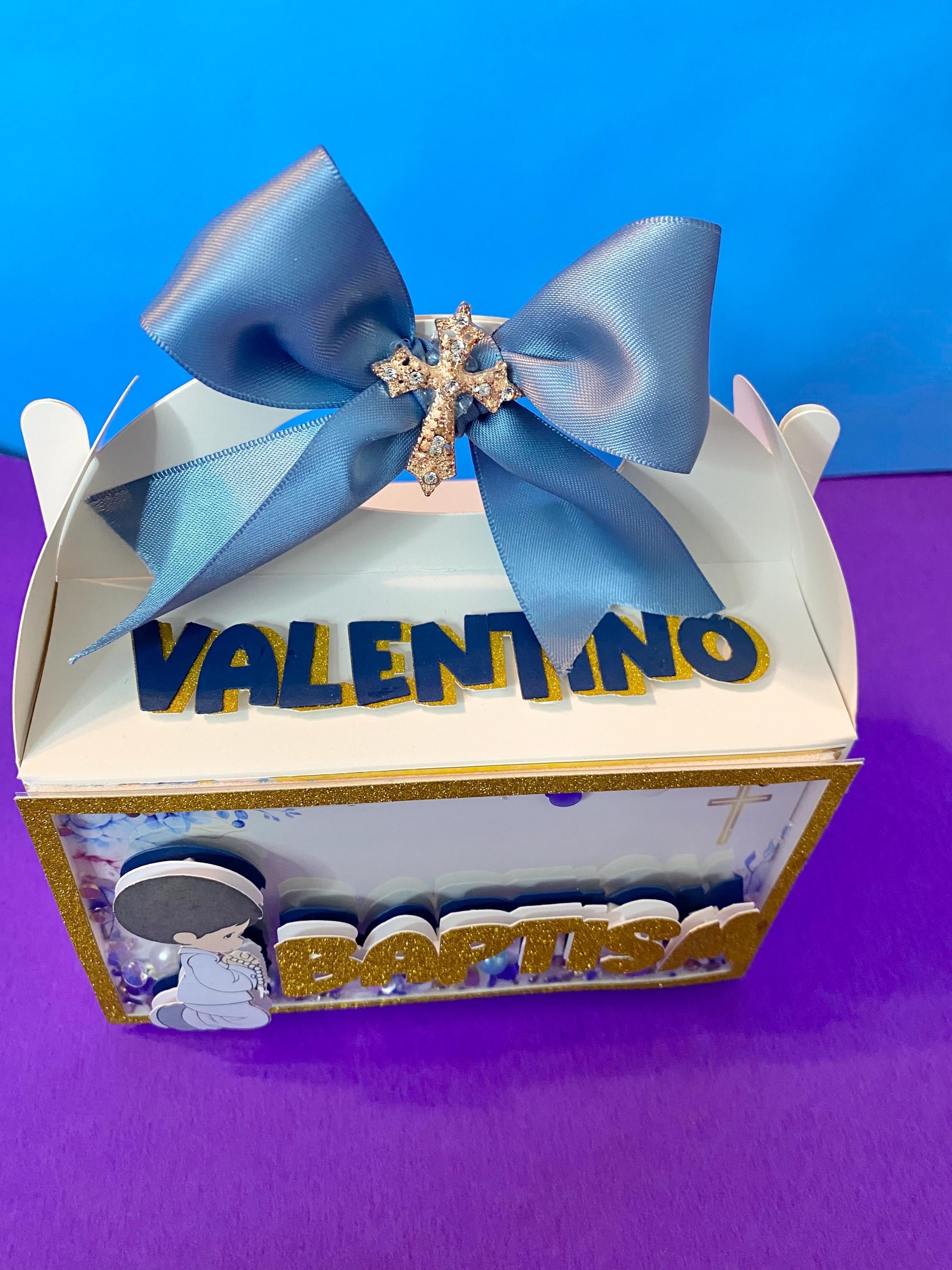 Baptism Gable Box Mi Bautizo Party Favor First Communion Theme ...