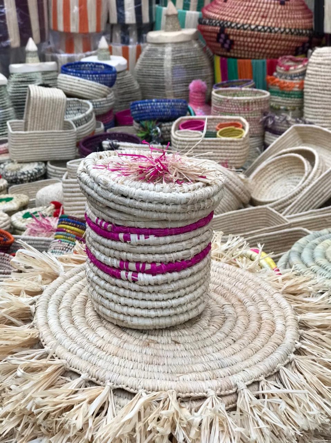 Raffia Box - Etsy