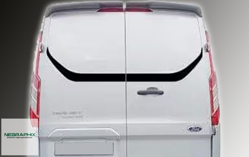 NE Graphix Vinyl Rear Door Decal Compatible With Ford Transit Custom ...