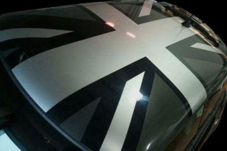 NE Graphix Union Jack Roof Graphics Kit for Mini Cooper R56 Monochrome ...