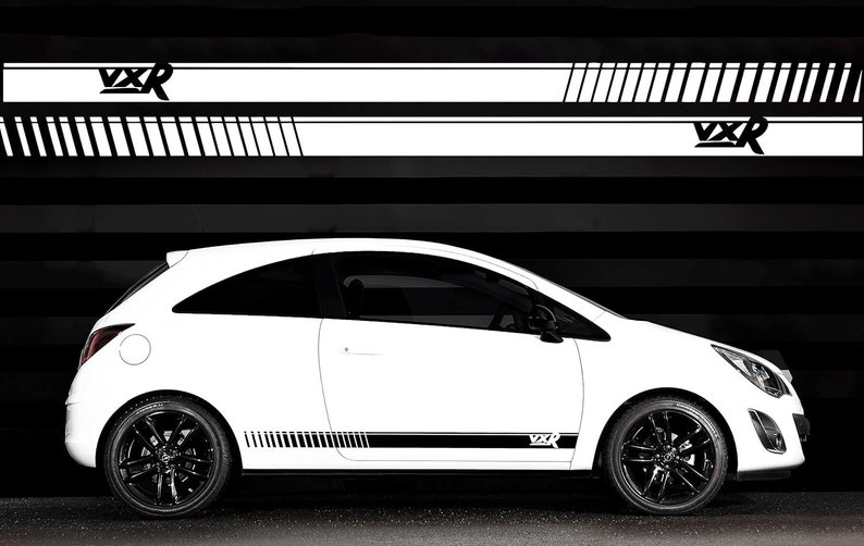 NE Graphix Vinyl Decal Side Stripe Stickers for Vauxhall Corsa ...