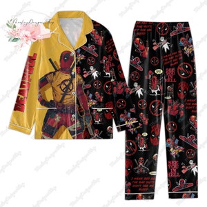 Deadpool Pajama Set, Spider Man Pajamas, Spider Man Holiday Pajamas ...