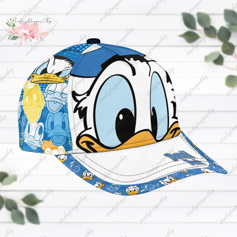 Donald Classic Cap, Donald Duck Hat, Disney Donald Baseball Hats ...