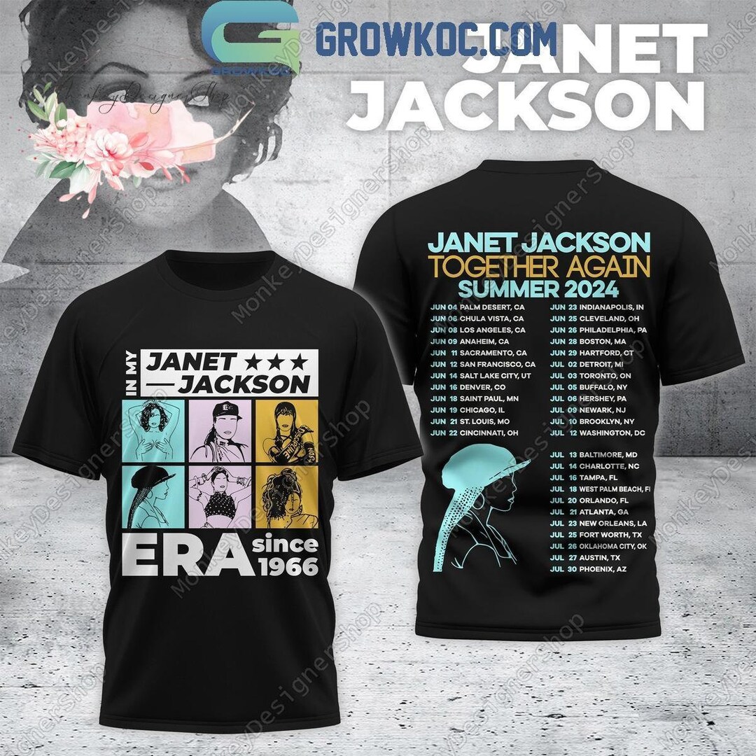 Janet Jackson Shirt, Janet Jackson Era Since 1966 Shirt, Together Again ...