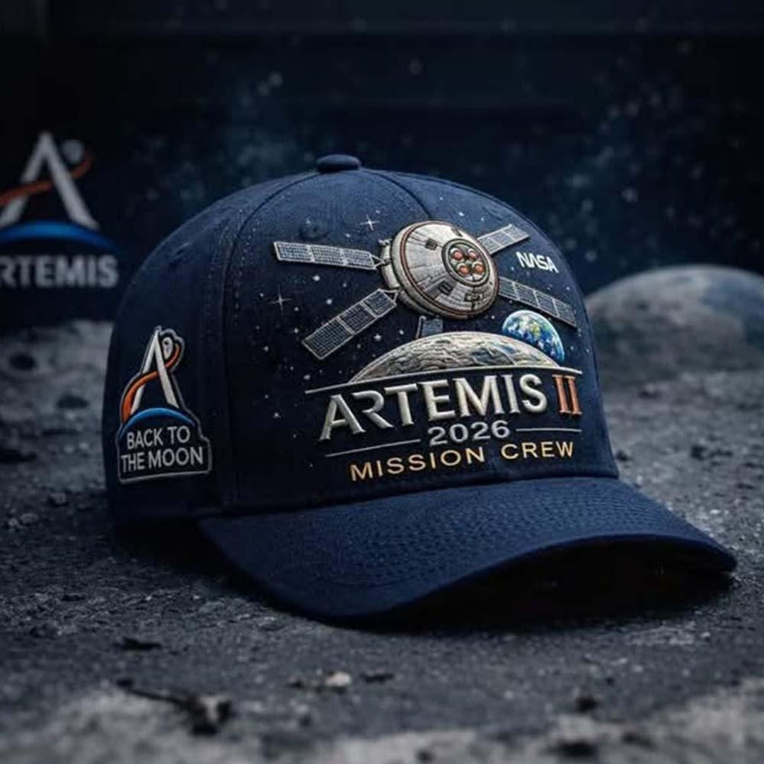 Artemis II Mission Crew Print Hat, NASA 2026 Back to the Moon Cap ...