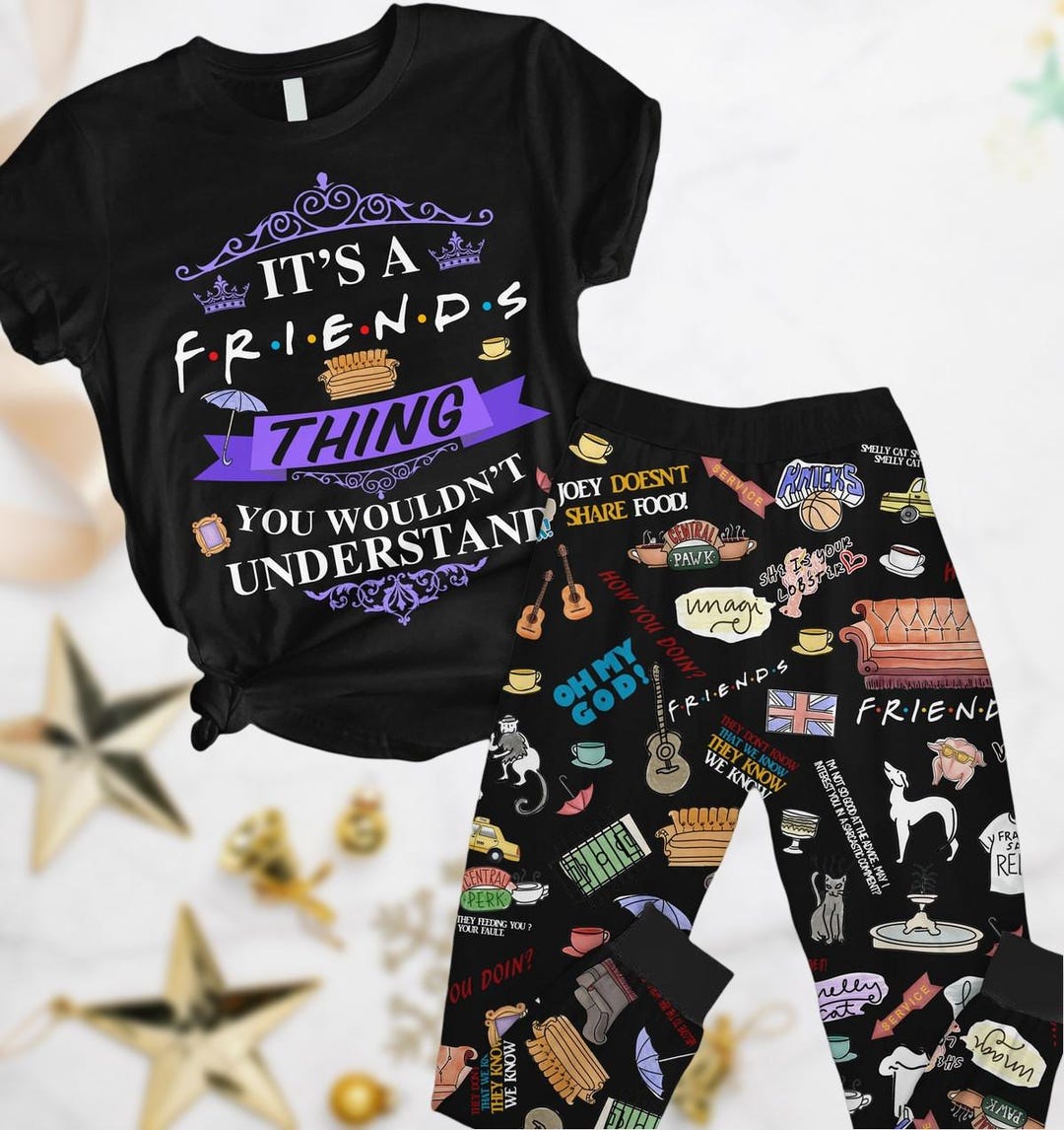 Friends Tv Show Pajamas, Friends Series Pajamas, Friends Holiday ...