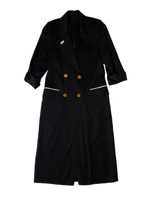 1990s Long Gold Button Coat - Gem