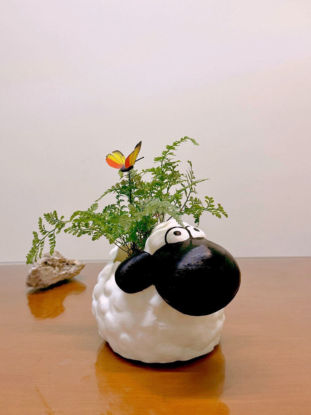 Sheep Planter Pot, Handmade Hand Painted Sheep Planter, Cute Gardening ...