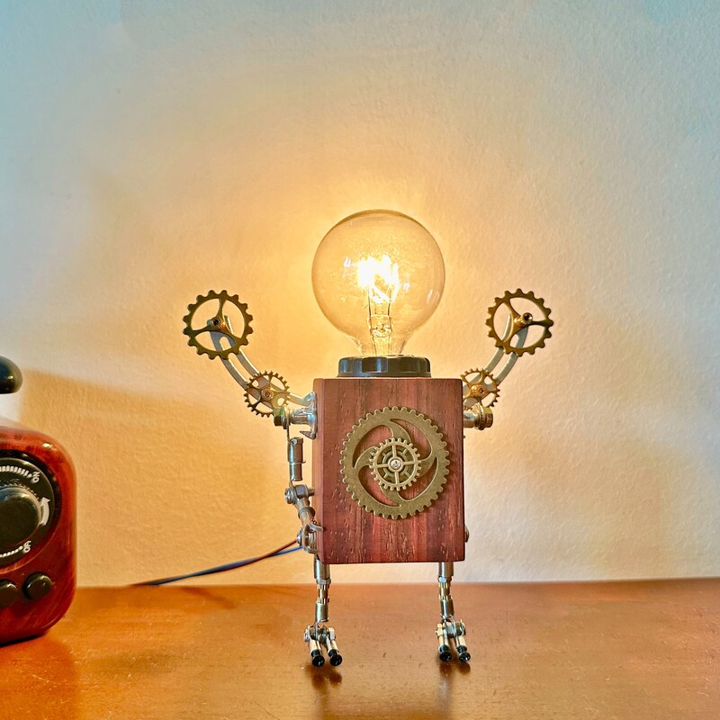 Robot Lamp - Etsy