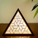 Geometric Pyramid Lamp-modern Desk Decor Light - Etsy