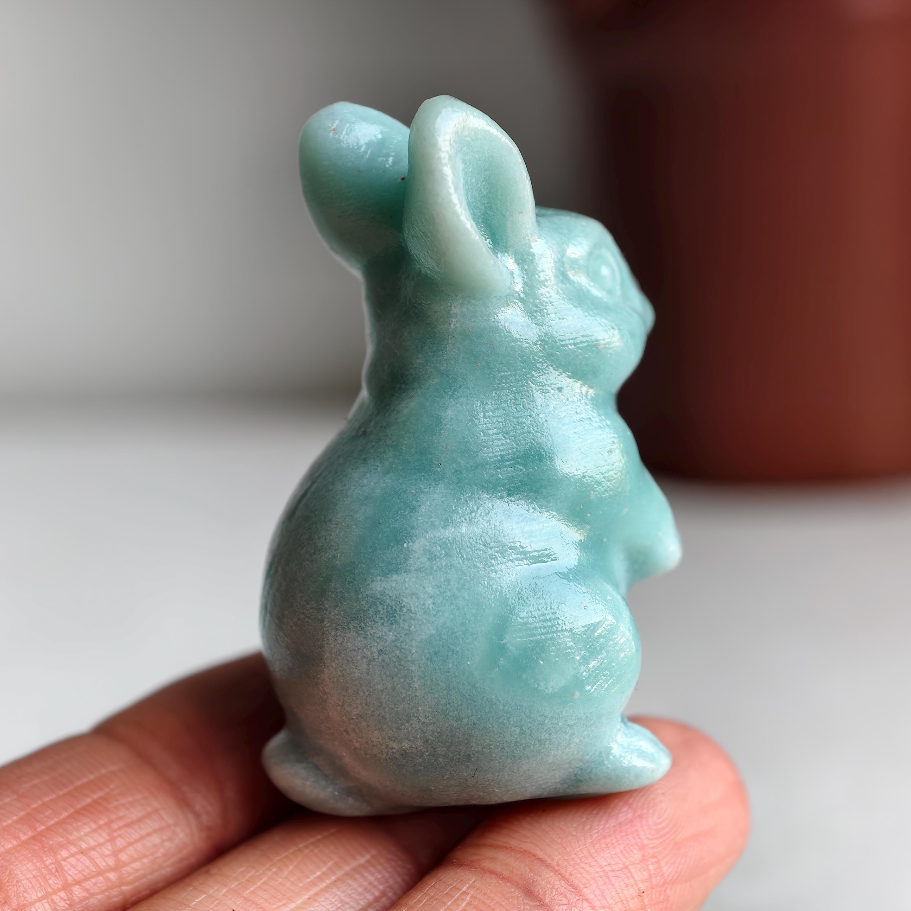 Natural Amazonite Carved Rabbit,crystal Rabbit,rabbit Carving,rabbit ...