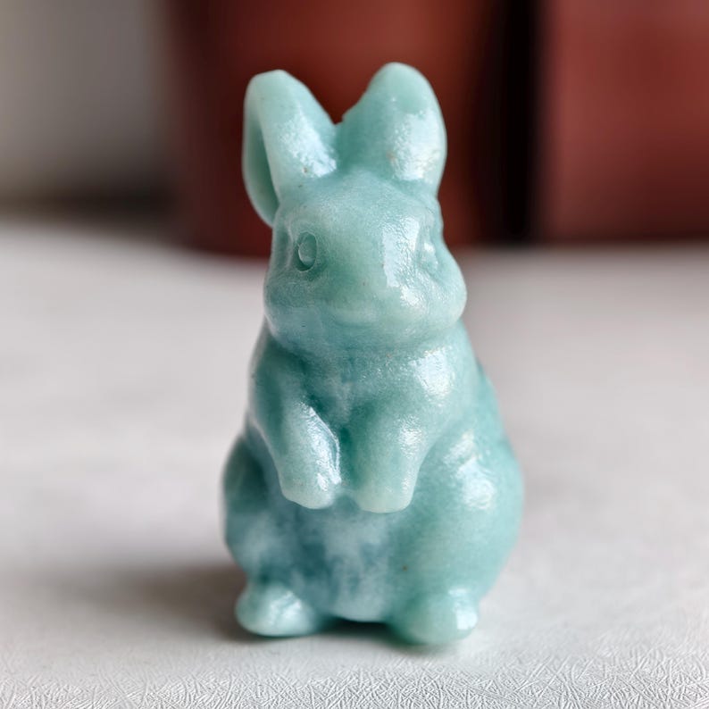 Natural Amazonite Carved Rabbit,crystal Rabbit,rabbit Carving,rabbit ...