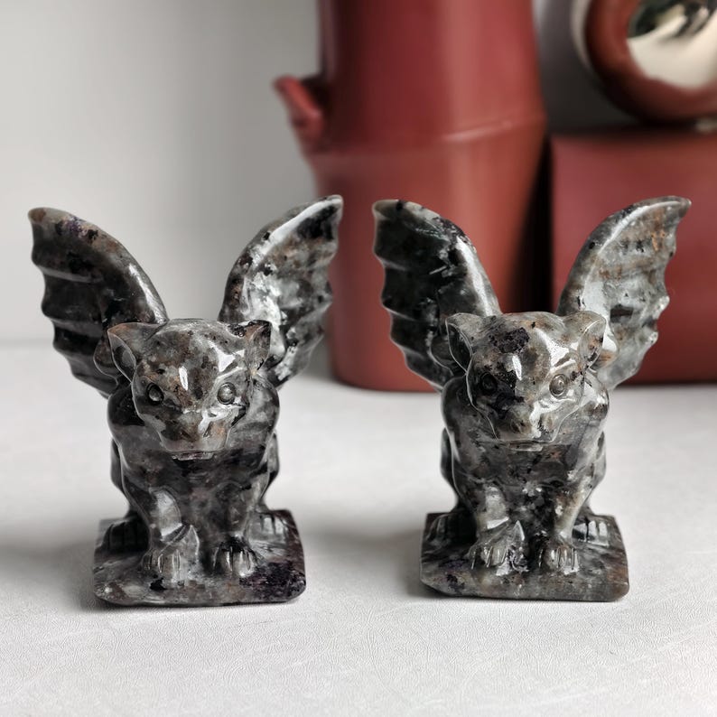 Natural Yooperlite Carved Gargoyle,crystal Gargoyle,gargoyle Carving ...