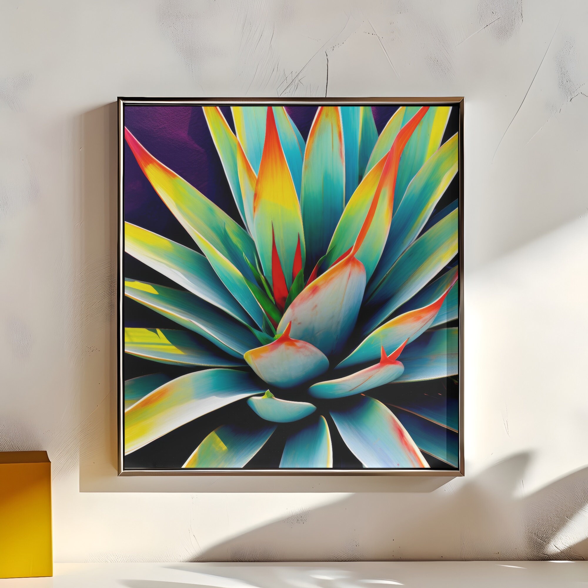 Agave Wall Art | Pack of Abstract Digital Prints | Pastel Tones ...