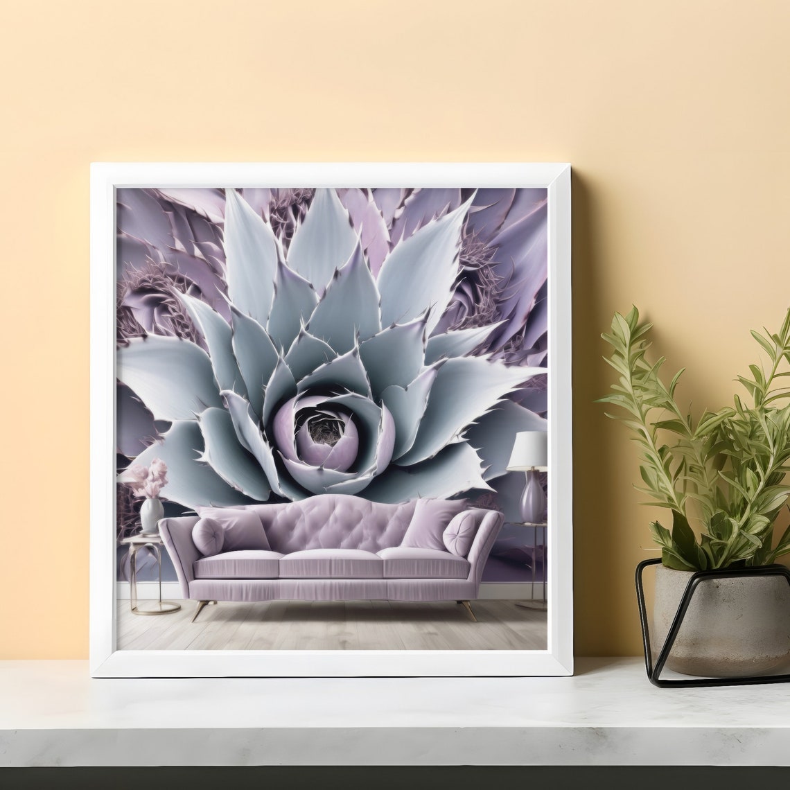 Agave Wall Art Pack Digital Downloads Delicate Tendrils Intertwining ...