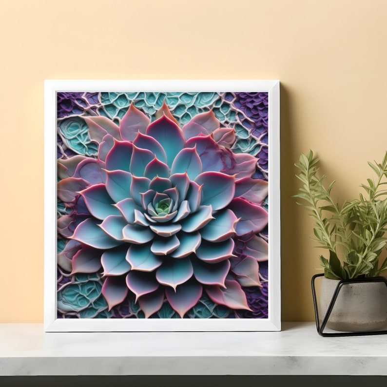 Agave Wall Art Pack Digital Downloads Delicate Tendrils Intertwining ...