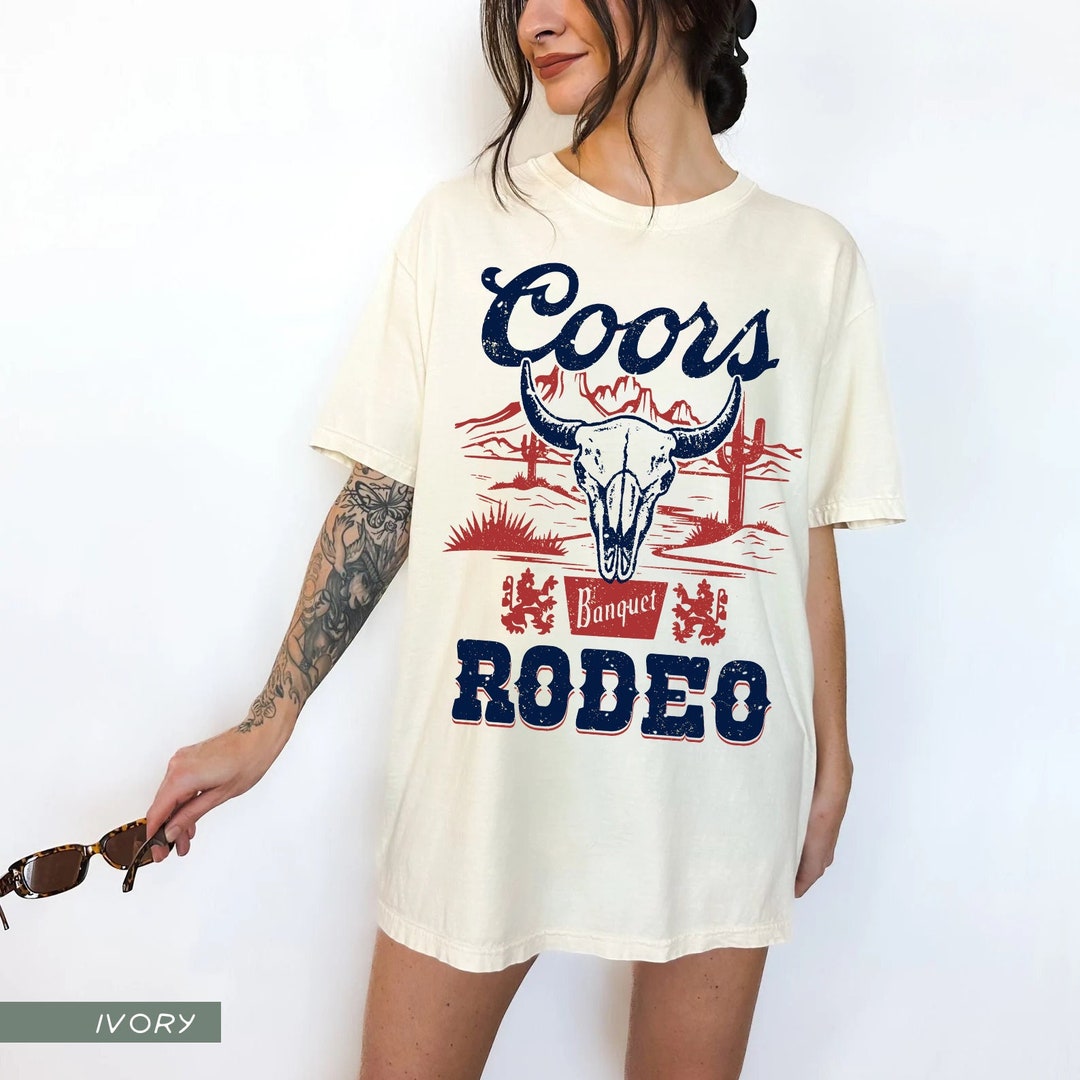 Coors Rodeo Shirt Vintage Inspired Graphic Western Shirt, Retro Coors ...